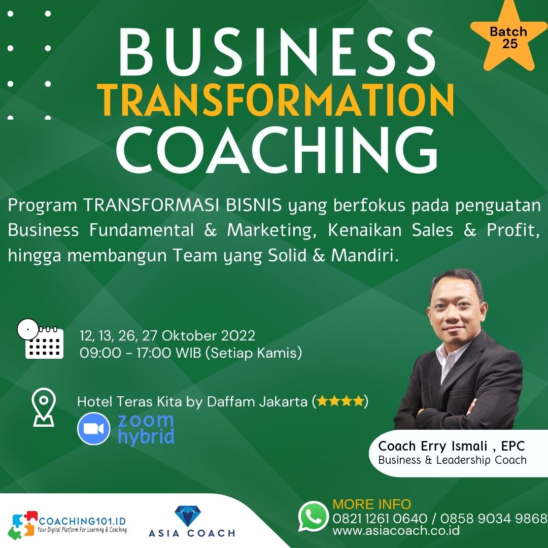 BUSINESS TRANSFORMATION COACHING | HALOCOACH.ID