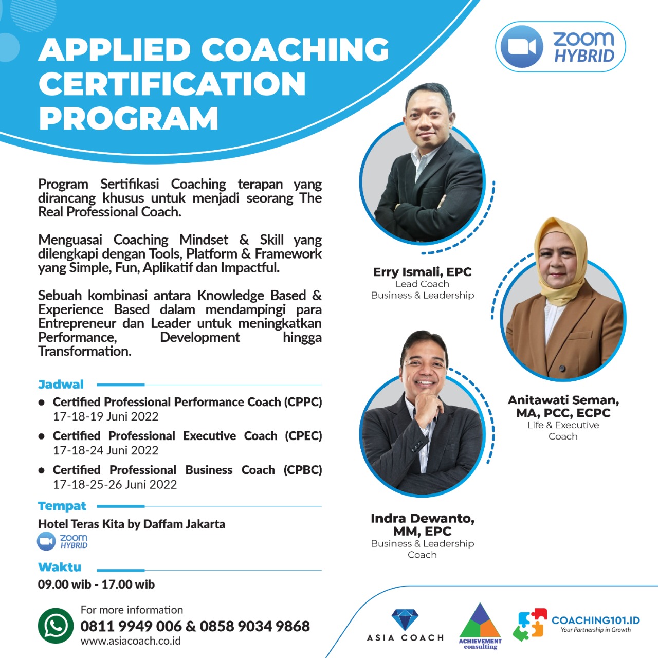 APPLIED COACHING CERTIFICATION PROGRAM | HALOCOACH.ID